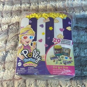 Mattel | Toys | Polly Pocket Unboxit Playset Popcorn Shaped Box Opens ...